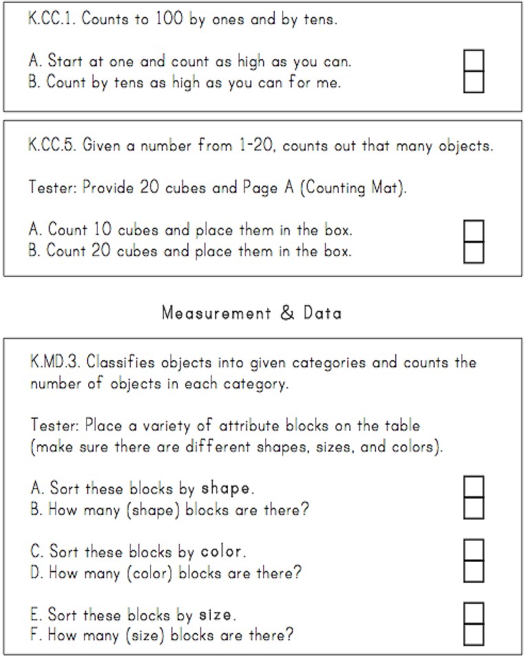 24 page, Illustrated Kindergarten Assessment | Miss Bindergarten's ...