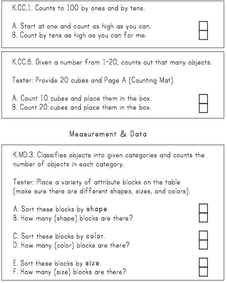 24 page, Illustrated Kindergarten Assessment | Miss Bindergarten's ...